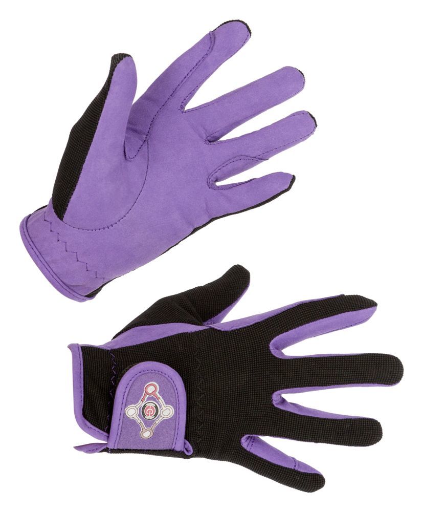Echipament Manusi de calarie Lilli pentru copii,negru/mov – PetGuru